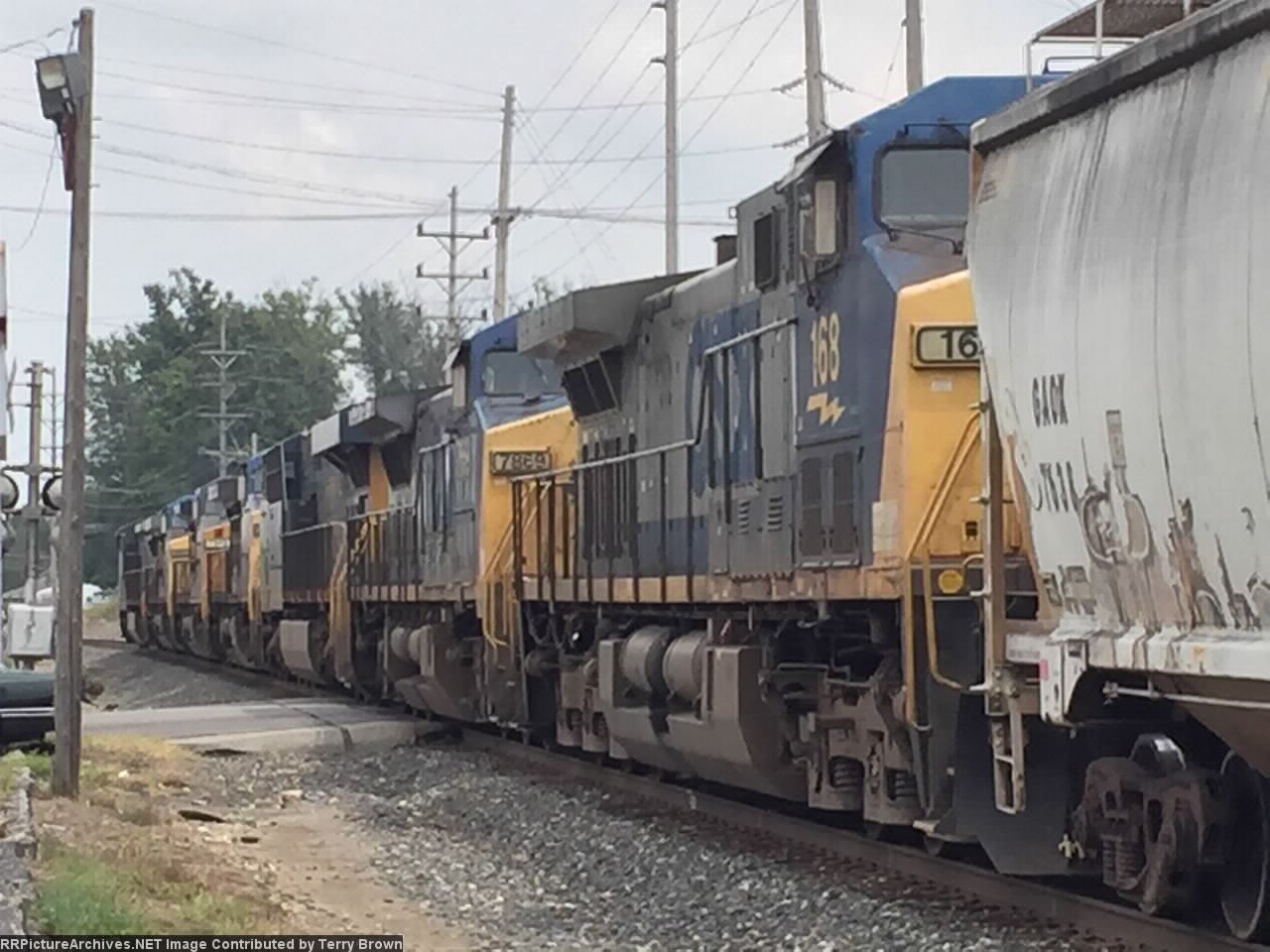 CSX 7687, CSX 9013, CSX 7343, CSX 9039, CSX 3127, CSX 7869, CSX 168, GACX 7638